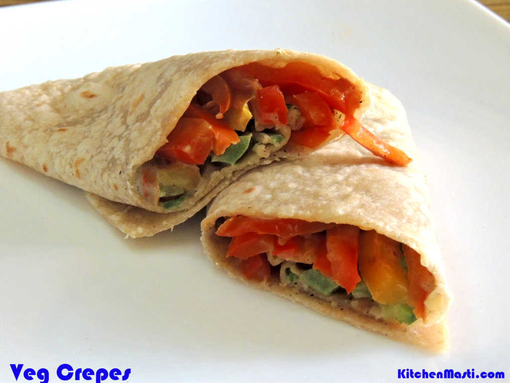 Vegetable Crepes Recipe | Vegetarian Recipes
