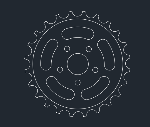 TUTORIAL AUTOCAD CARA MEMBUAT GEAR 2D ~ Belajar Desain 2D & 3D