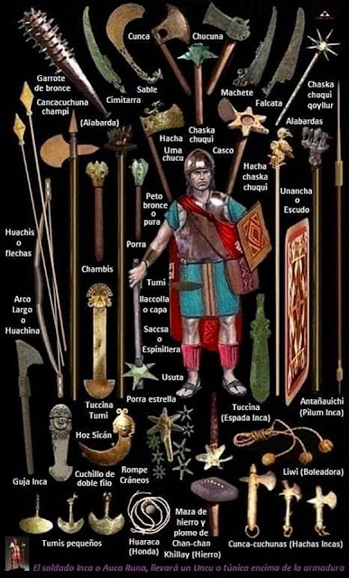 Incas. Armas de los incas.