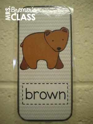 Brown Bear Story Activities and Color Word Kindergarten Literacy ...