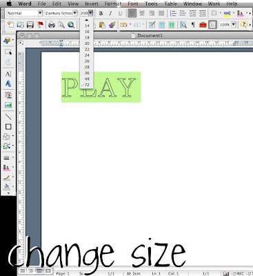 Giddings Lane: Outlining Letters