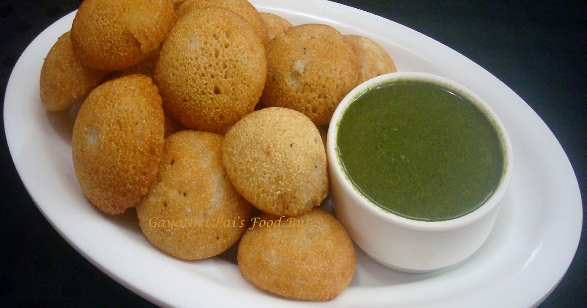 Gayathri Pai's Food Bytes: Bread Appo / Paniyaram served with Coriander ...