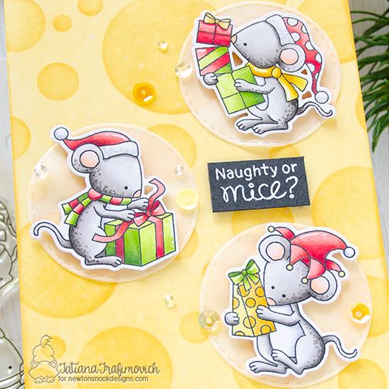 Newton's Nook Designs: Naughty or Mice Card by Tatiana Trafimovich