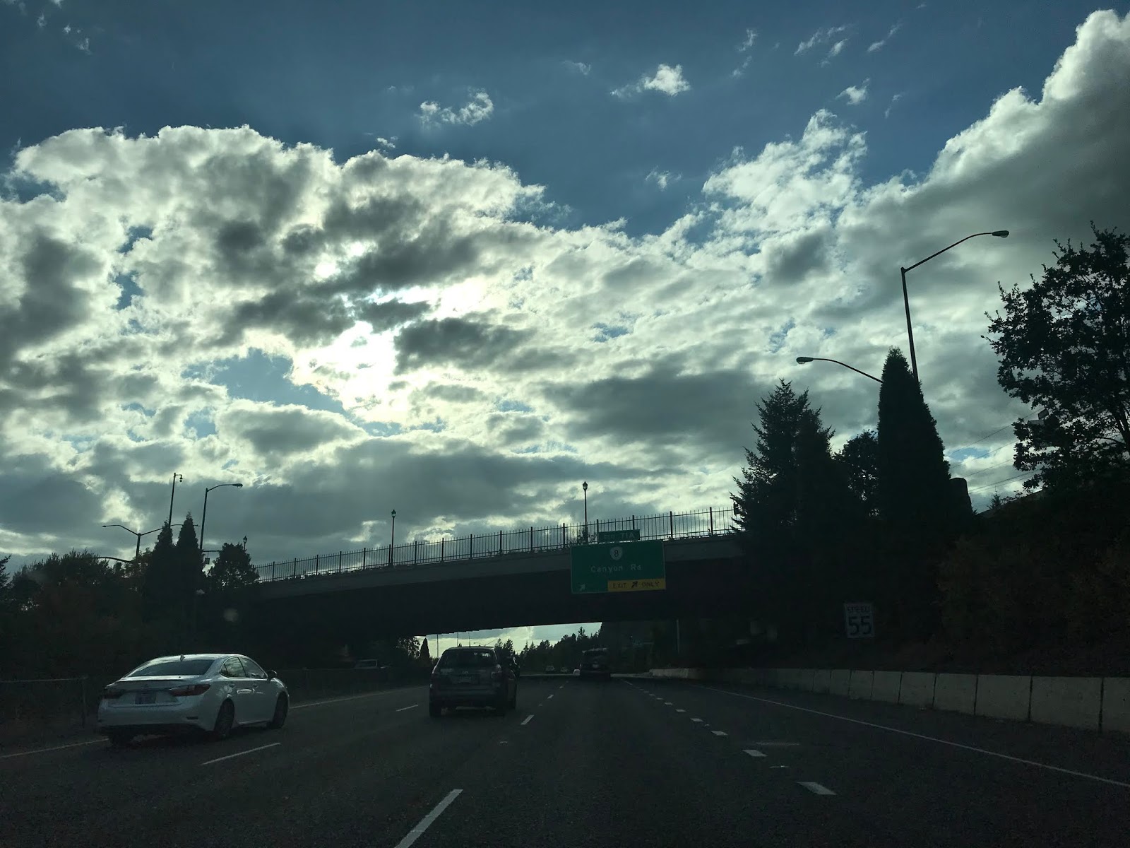 US Route 26 on the Sunset Highway from downtown Portland to US 101