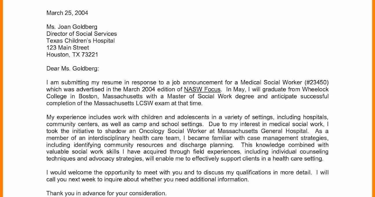 Ma Cover Letter Examples 2018 ~ Resume Letter