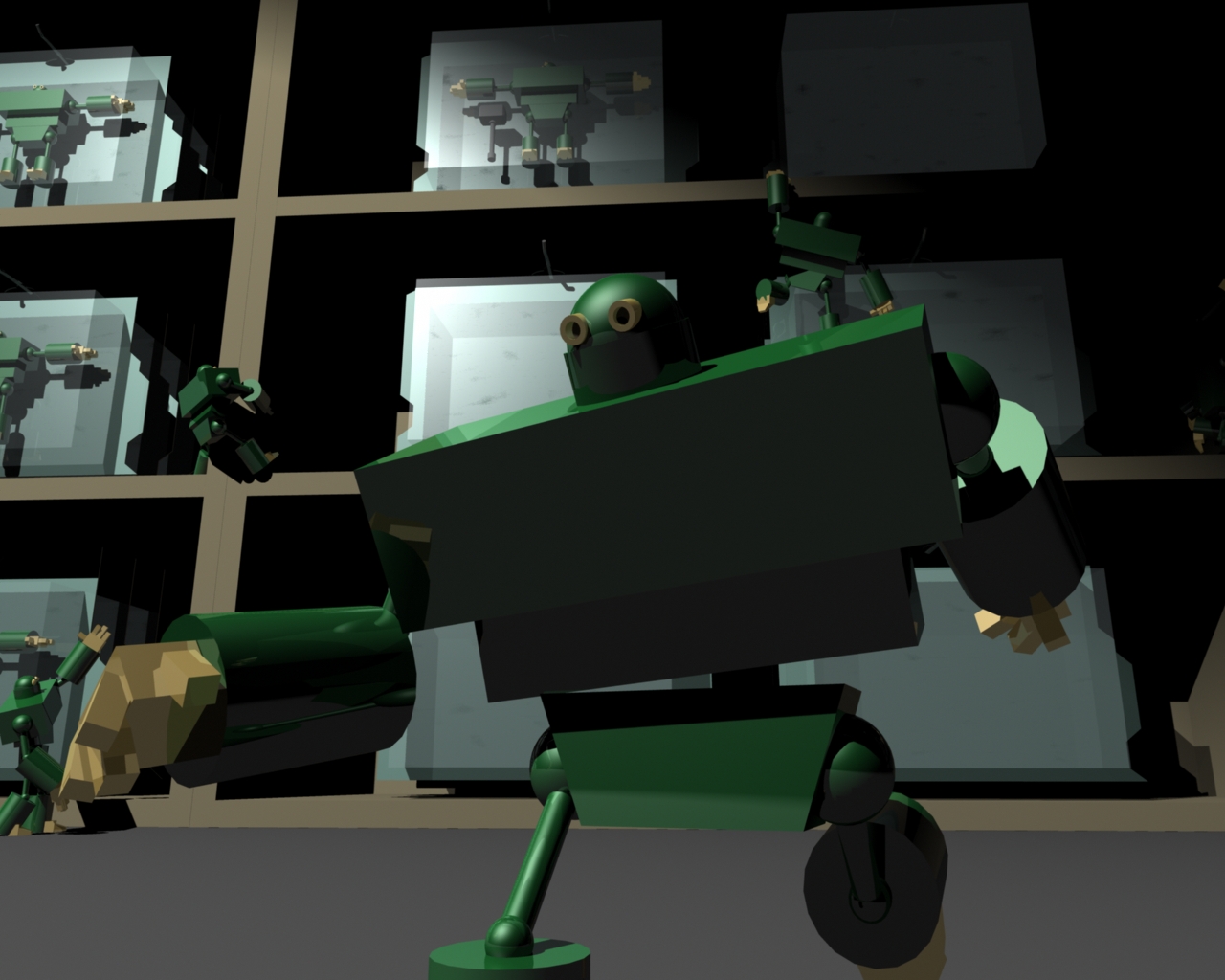 Walter Williams Wa-mations: Escaping Robot Model Renders