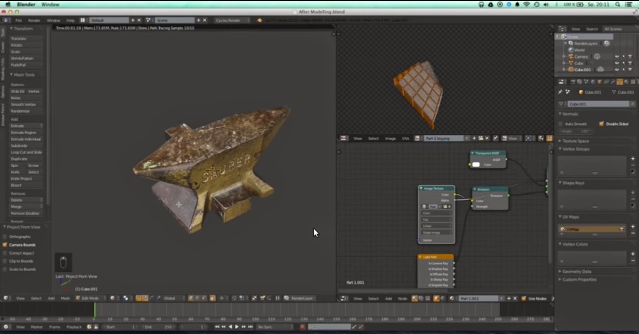 Blender-4d: Comment faire du Camera Mapping dans Blender et Cycles