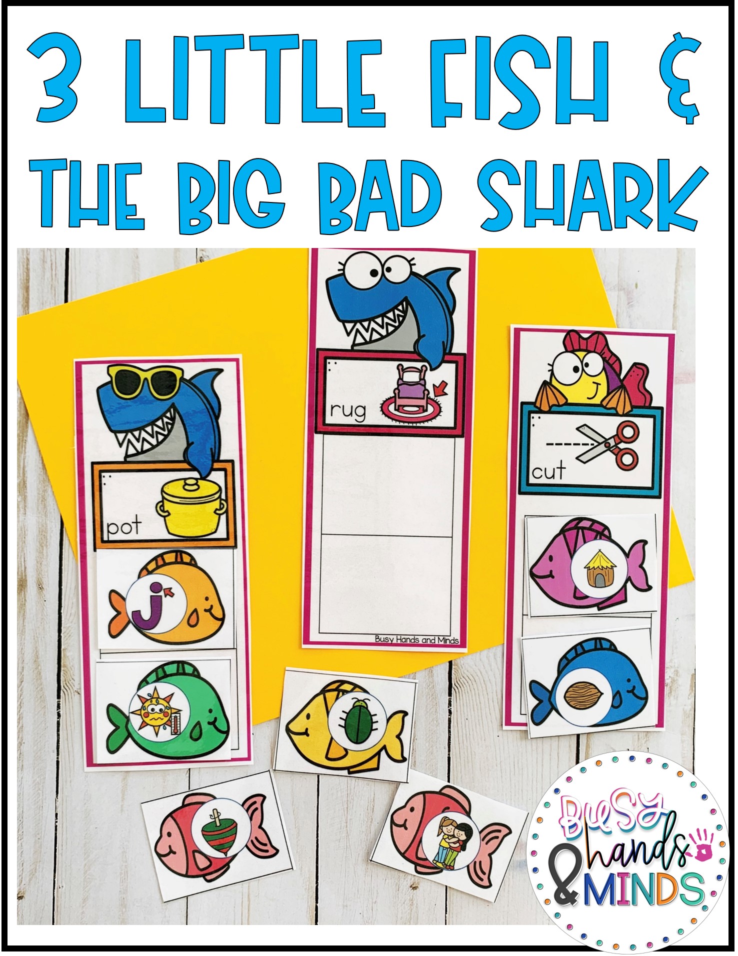 The Three Little Fish and the Big Bad Shark | Busy Hands and Minds