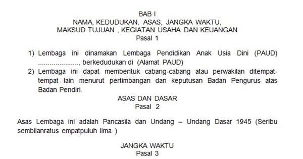 Contoh Ad Art Lembaga Paud Galeri Paud