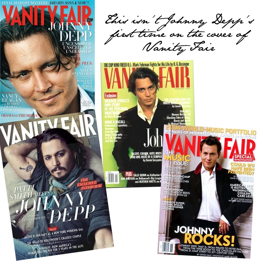 Johnny Depp covers Vanity Fair November 2011 – Emily Jane Johnston