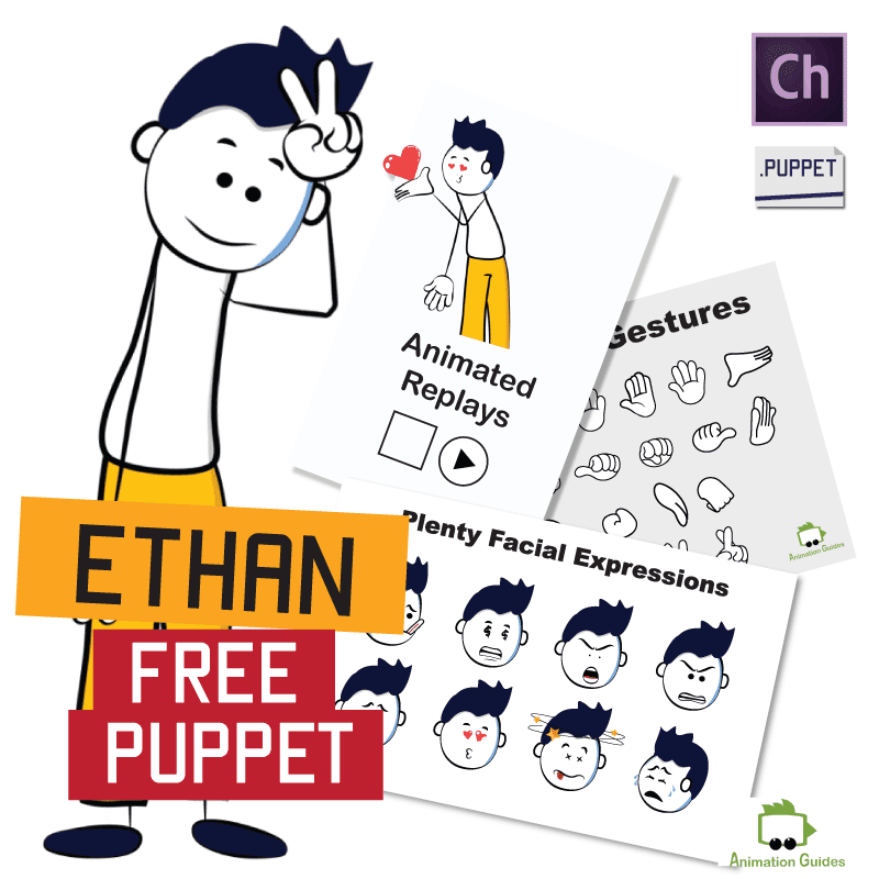Animation Guides: Ethan Stick Figure Puppet for Adobe Character Animator
