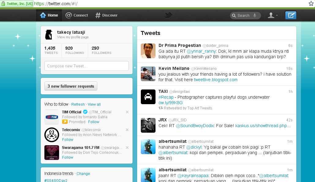 links to computer: Desain Baru Twitter (screenshot)