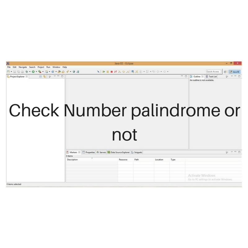 Java Program To Check If Entered Number Is Palindrome Or
