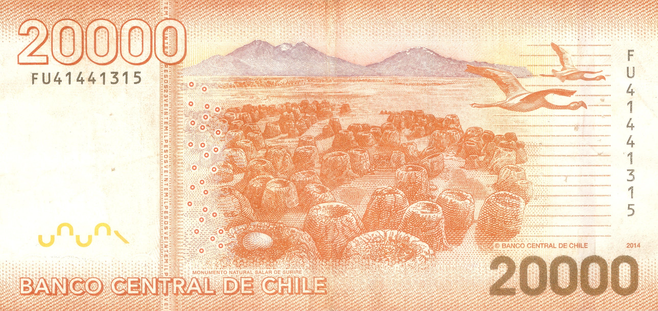 NOTAFILIA BILLETES DEL MUNDO 976 CHILE 20000 Pesos Reposici n notafilia-billetes-del-mundo-976-chile-20000-pesos-reposici-n