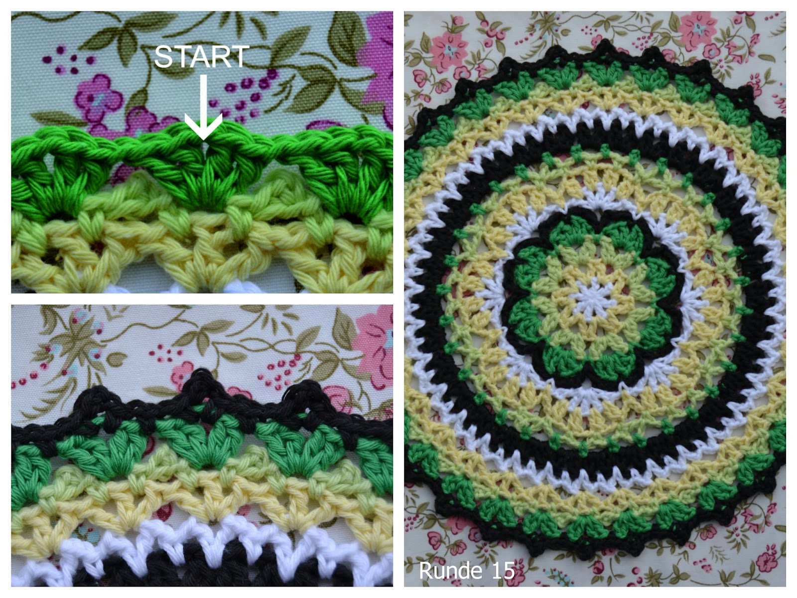 The Melrose Doily (Tutorial) - Melrose Untersetzer (Anleitung)