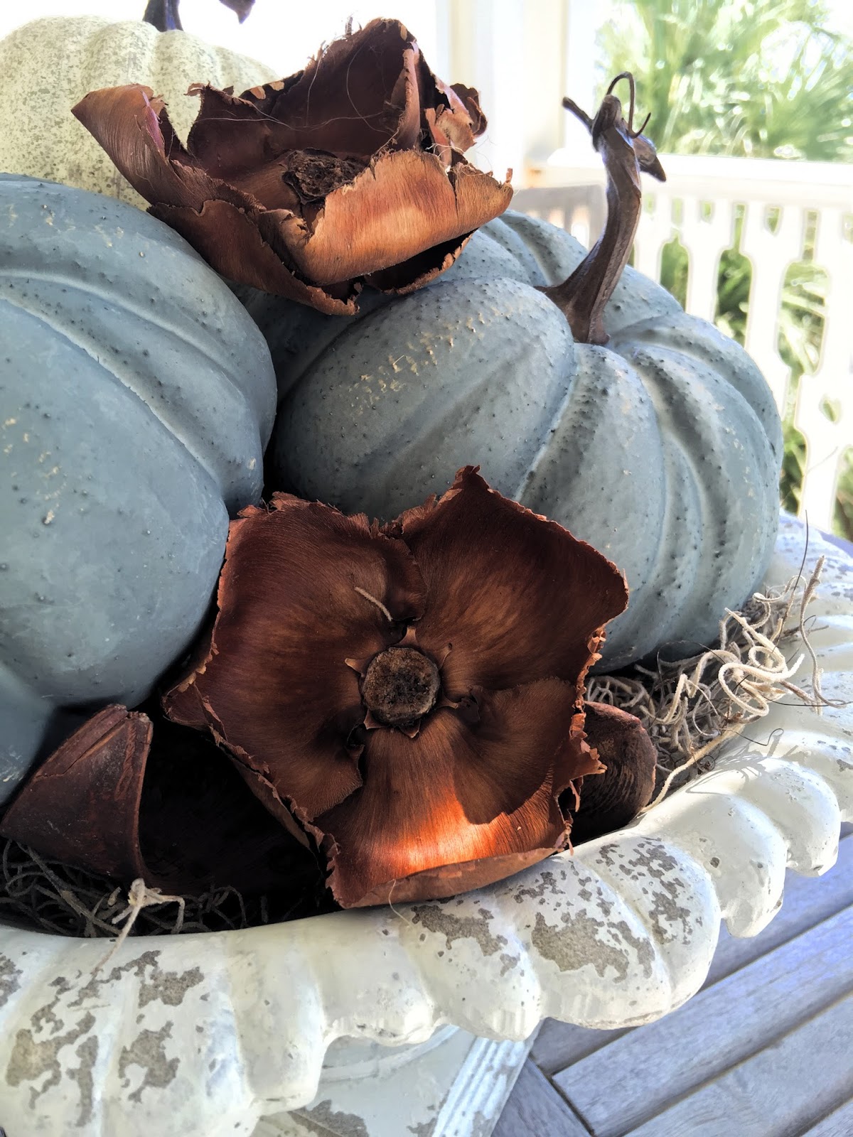 Sea Glass Cottage : Coastal Fall Decor - Kitchen Island