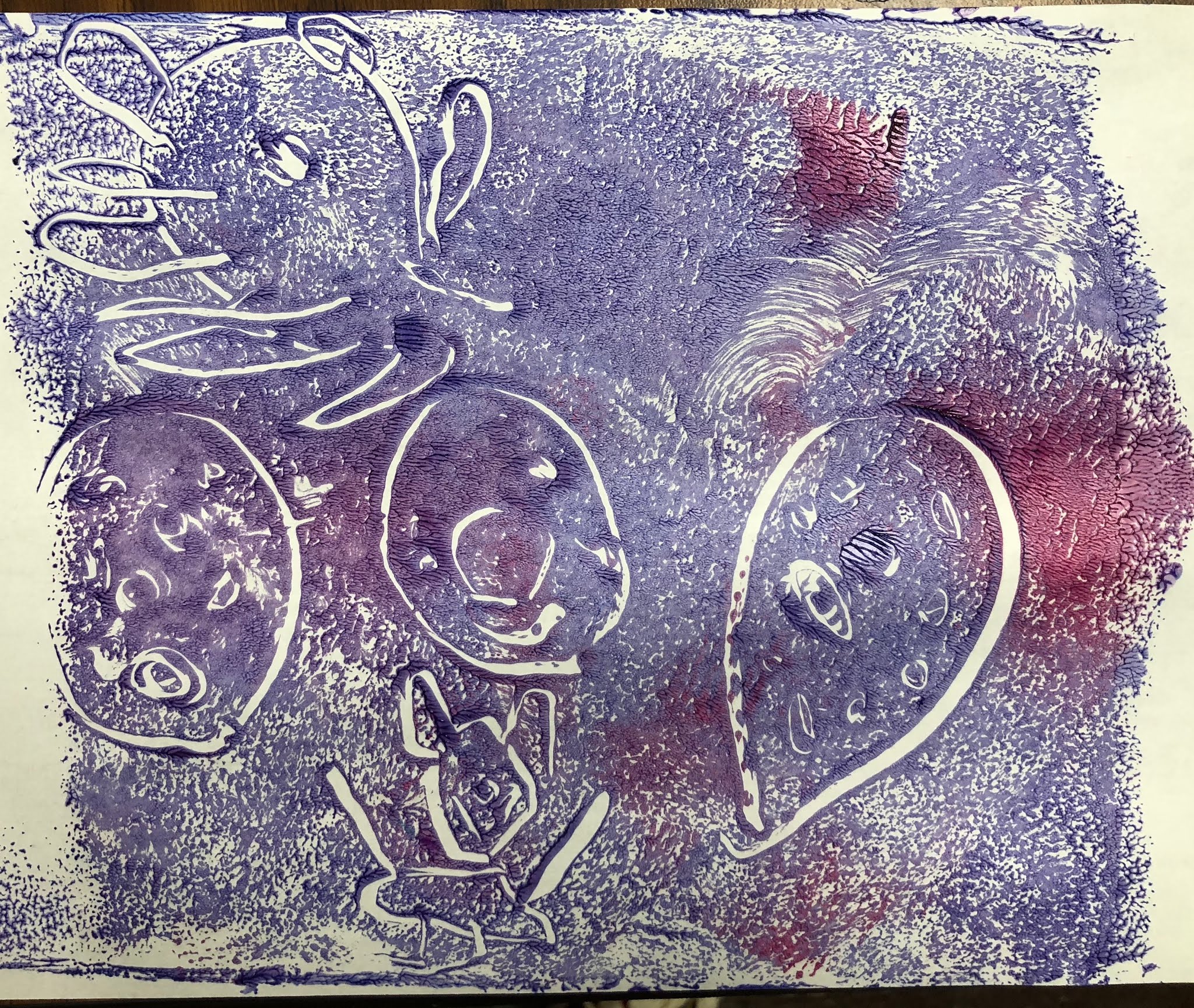 Mrs. Harris' art room: kindergarten mono-printing art lesson