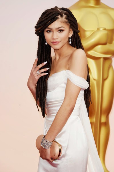 Candies Natural Hairnamix Zendaya Sports Faux Locs At The 2015 Oscars