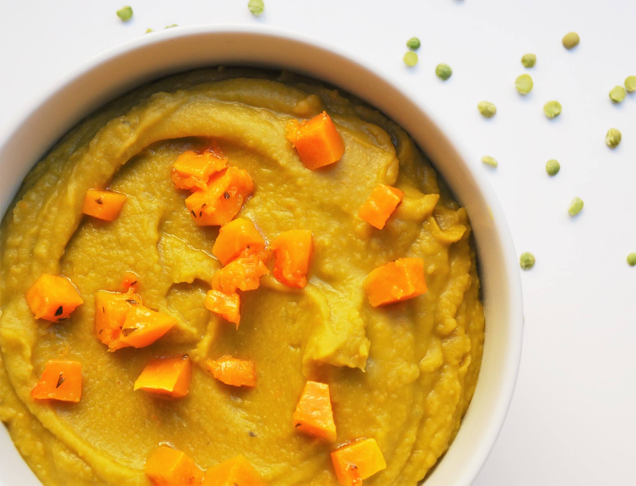 Purée de pois cassés et de courge