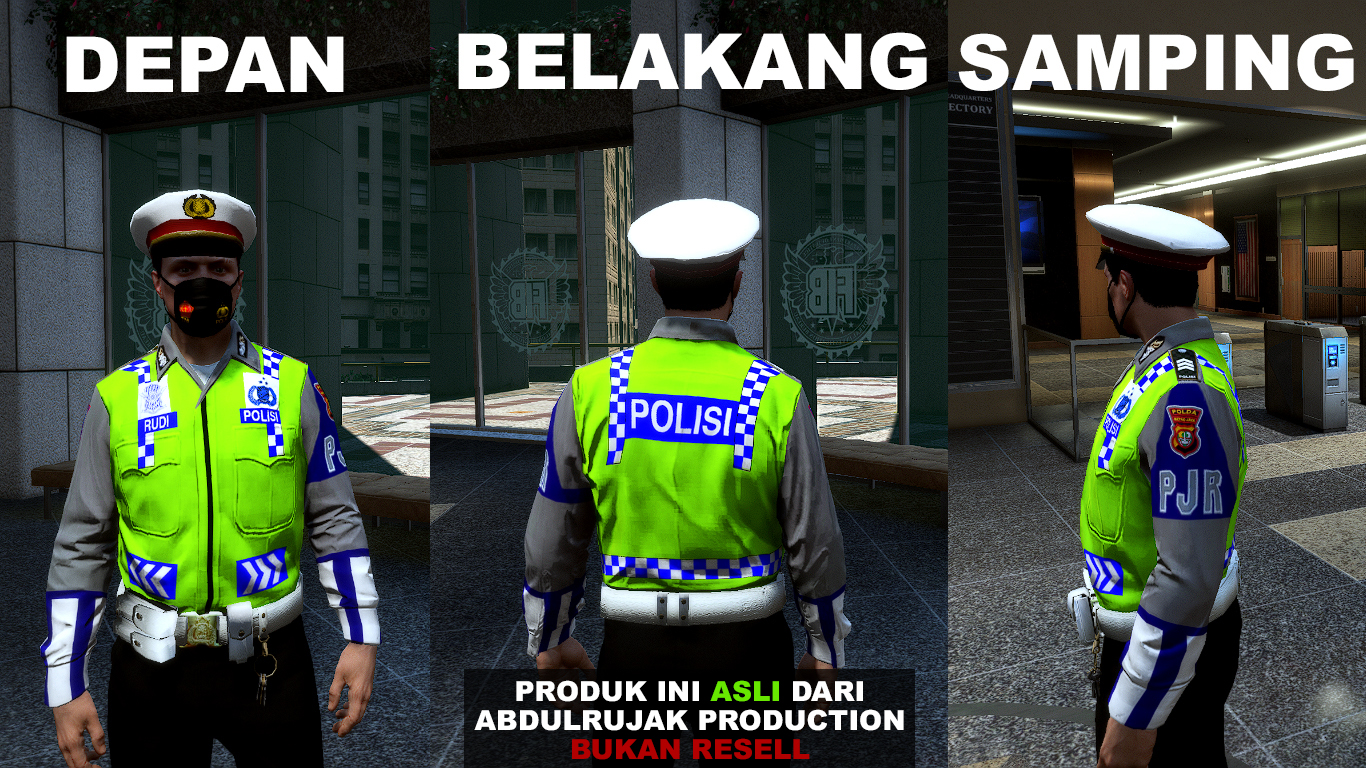 INDO5-MODS: MOD GTA 5 INDONESIA EUP FIVEM/SKIN SERAGAM POLISI LALU ...