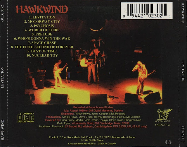 Classic Rock Covers Database: Hawkwind - Levitation (1980)