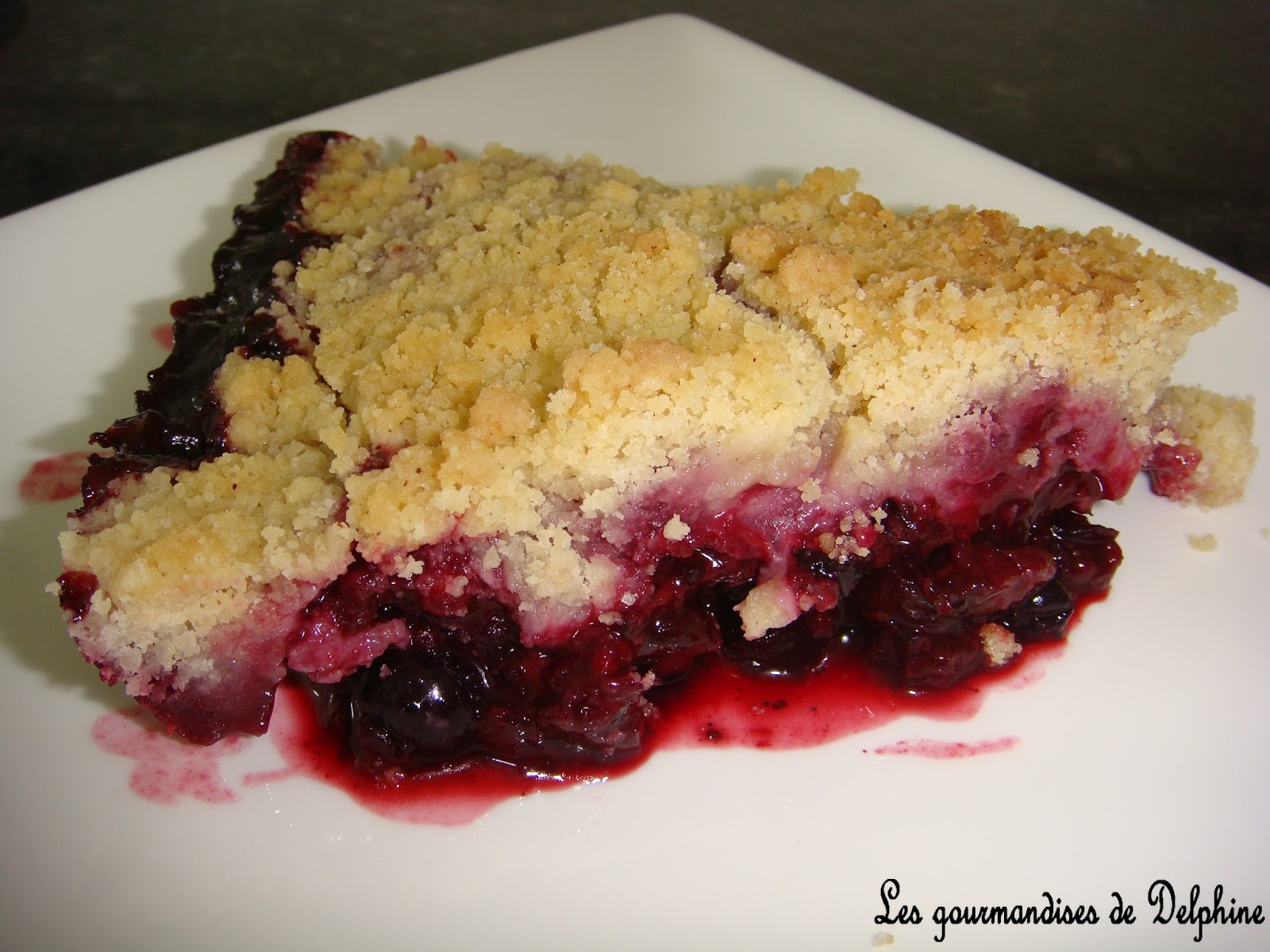 Crumble aux fruits rouges