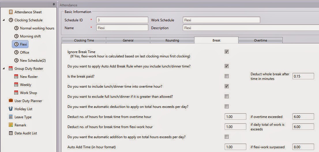 Time attendance features in Ingress | FingerTec Technical Blog