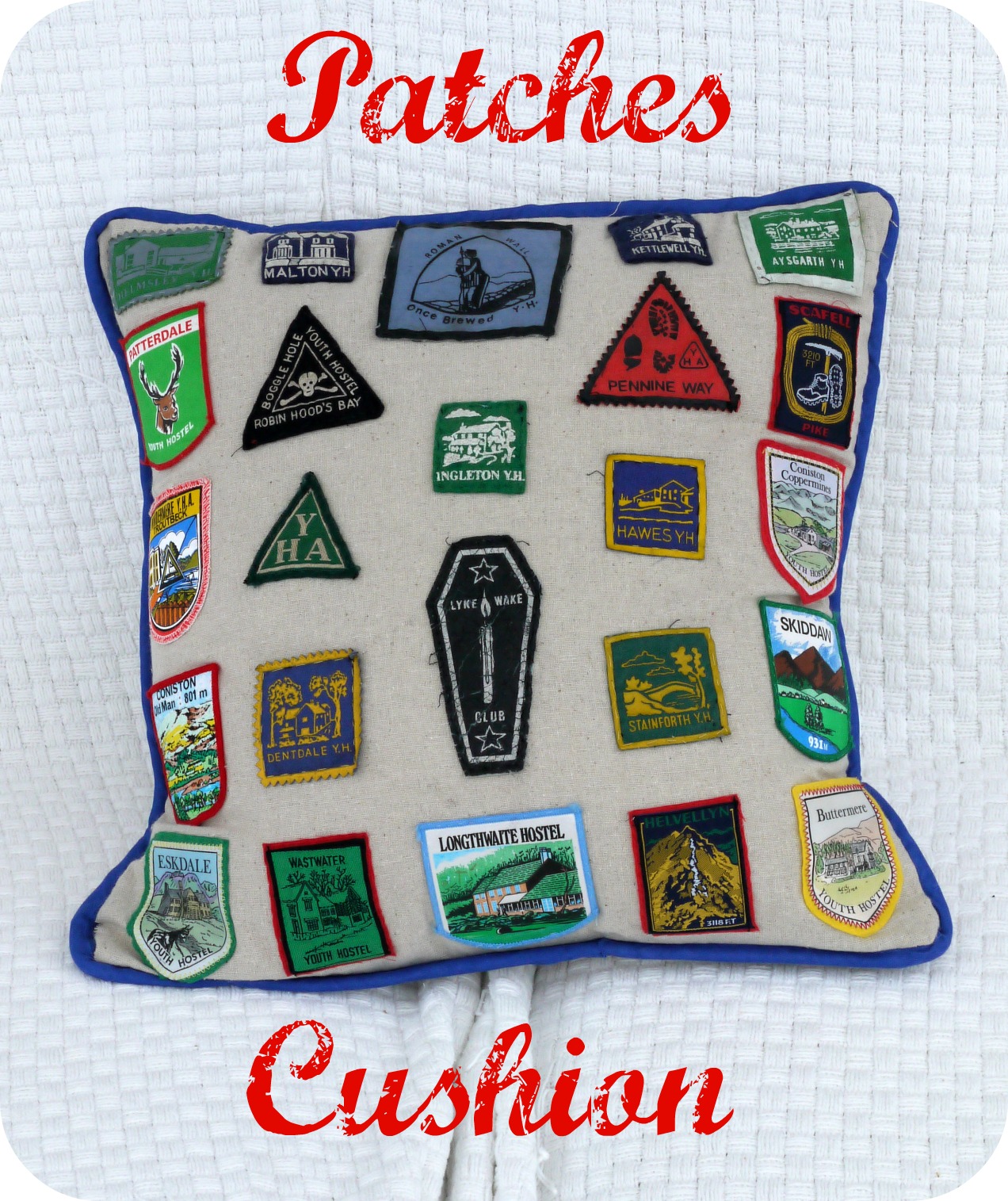 Heron's Crafts: DIY Patches Cushion