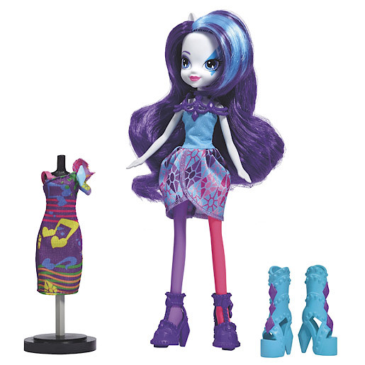 Rarity and Sunset Shimmer Fashion Dolls and Twilight Sparkle Neon ...