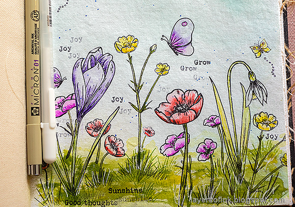 Layers of ink: Thoughtful Flowers Watercolor Garden Tutorial