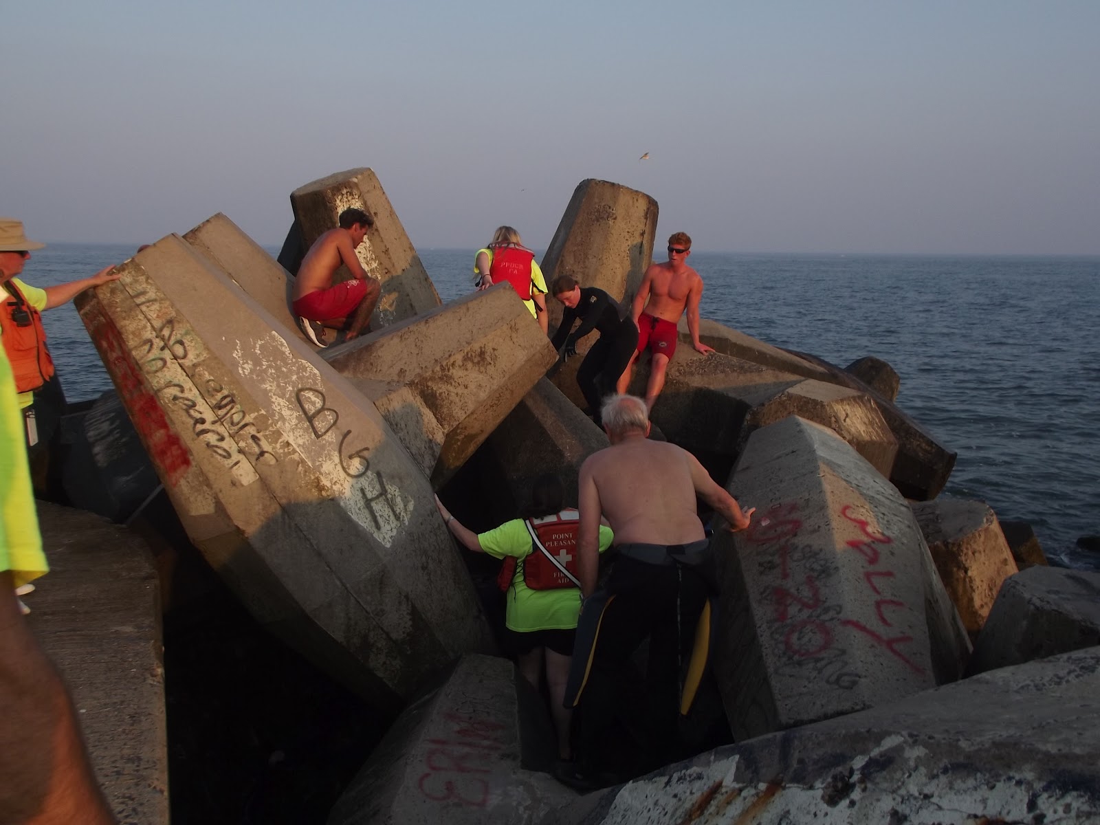 Point Pleasant Beach Rescue Dive Team: Jetty Training 2012