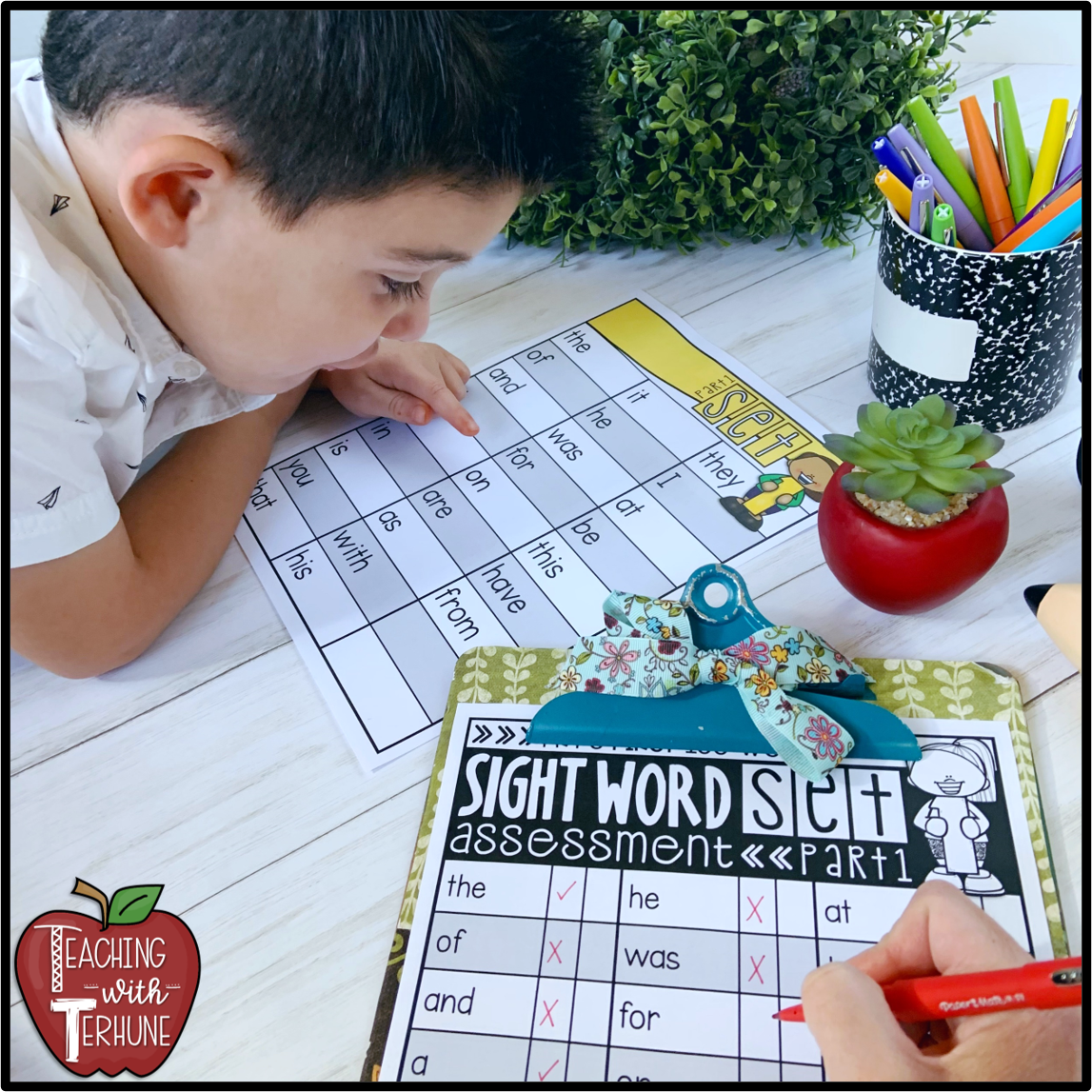 Teaching With Terhune: Sight Word Assessments for RTI/Progress Monitoring