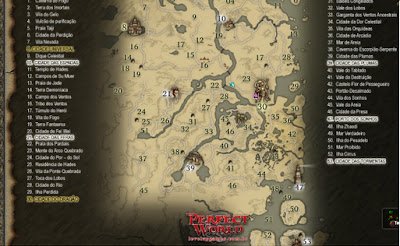 Perfect World - Dicas: Mapa