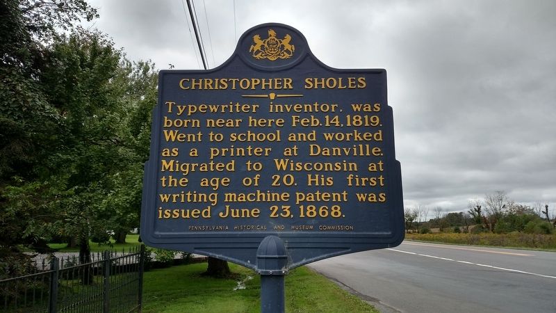 First Typewriter Invented Christopher Sholes