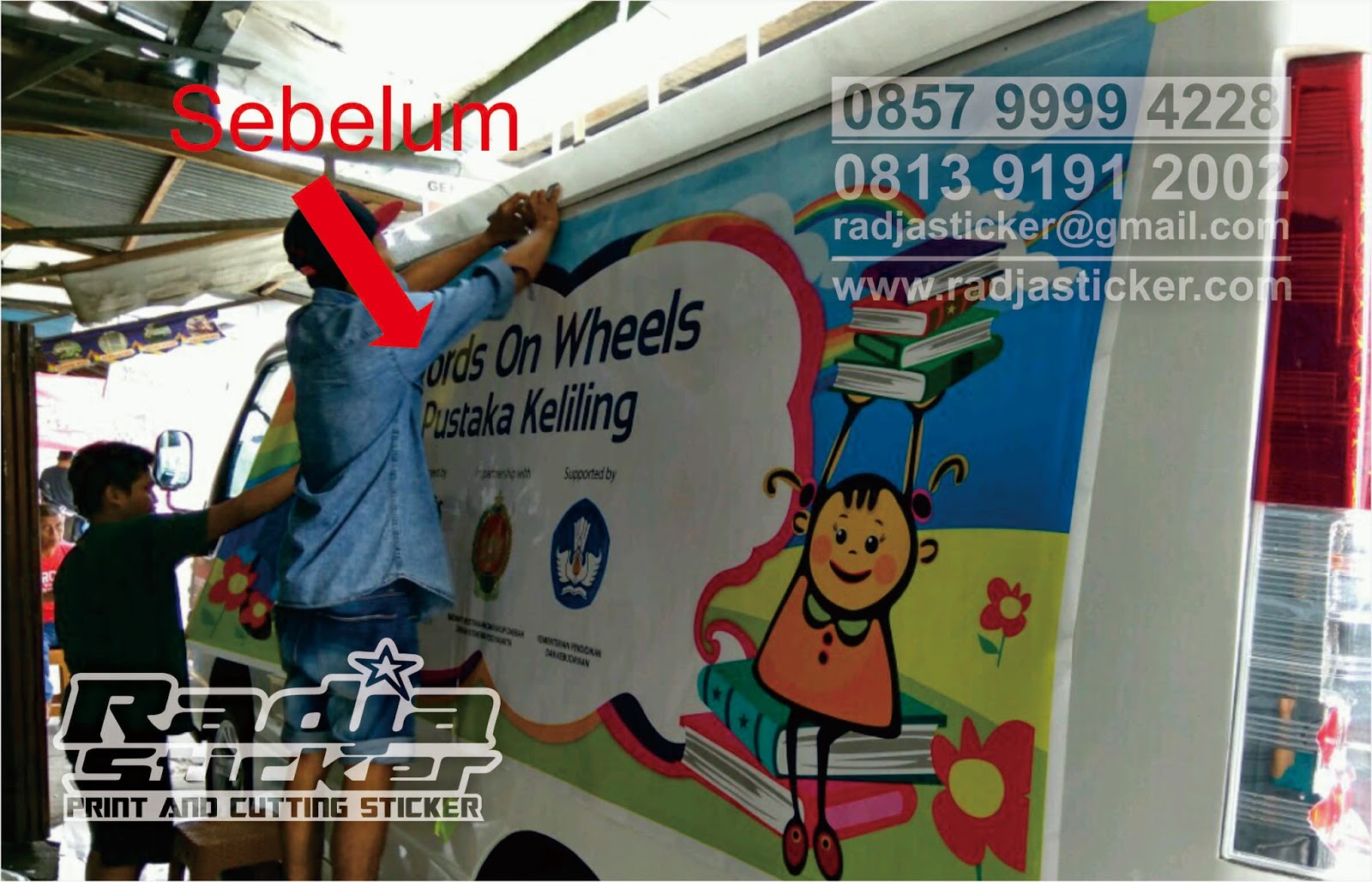 Branding Mobil Perpustakaan | Branding Mobil | Tempat Branding Mobil ...