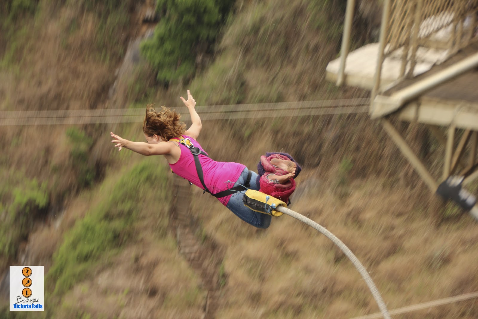 Kaisa goes wild: 111m bungee jump and other activities at Victoria Falls