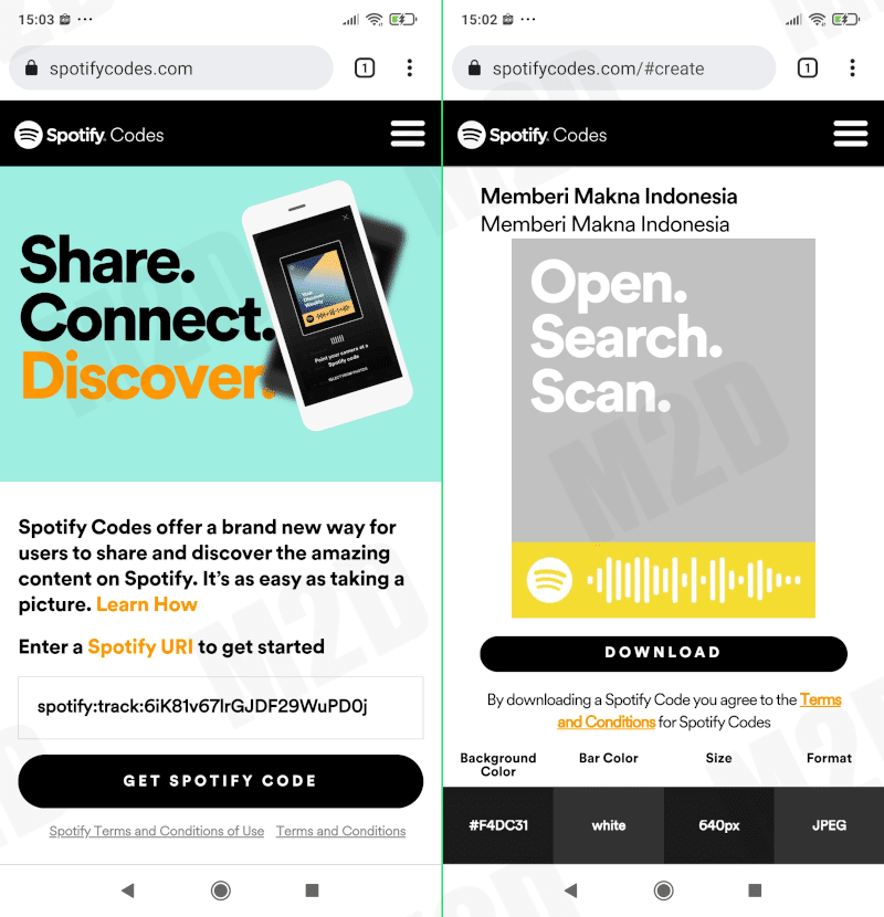Membuat Spotify Code untuk Lagu, Podcast, dan Playlist Favorit ...