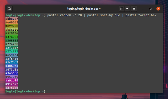 Pastel Is A New Tool To Work With Colors From The Terminal - Linux ...