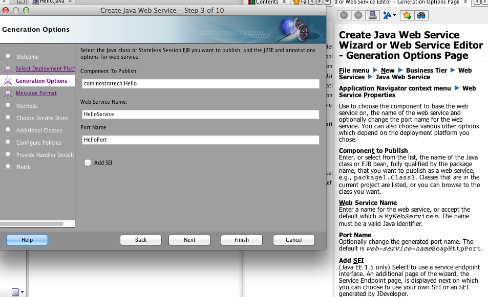 Nostra Technology: Create WebService using Jdeveloper