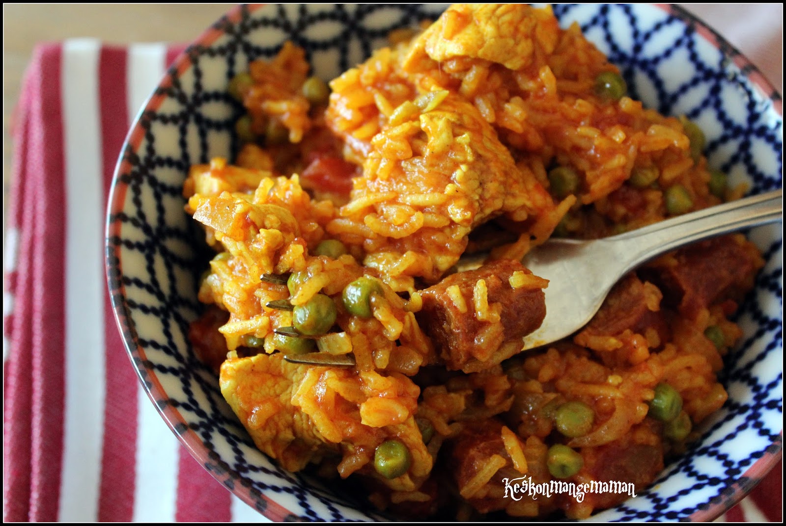 Keskonmangemaman?: Riz à l'espagnole au poulet au multi cuiseur ...