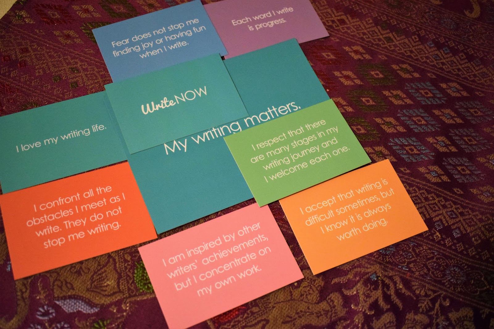 WildWritingLife: An Inspiration for Writers in 2018: WriteNOW Cards