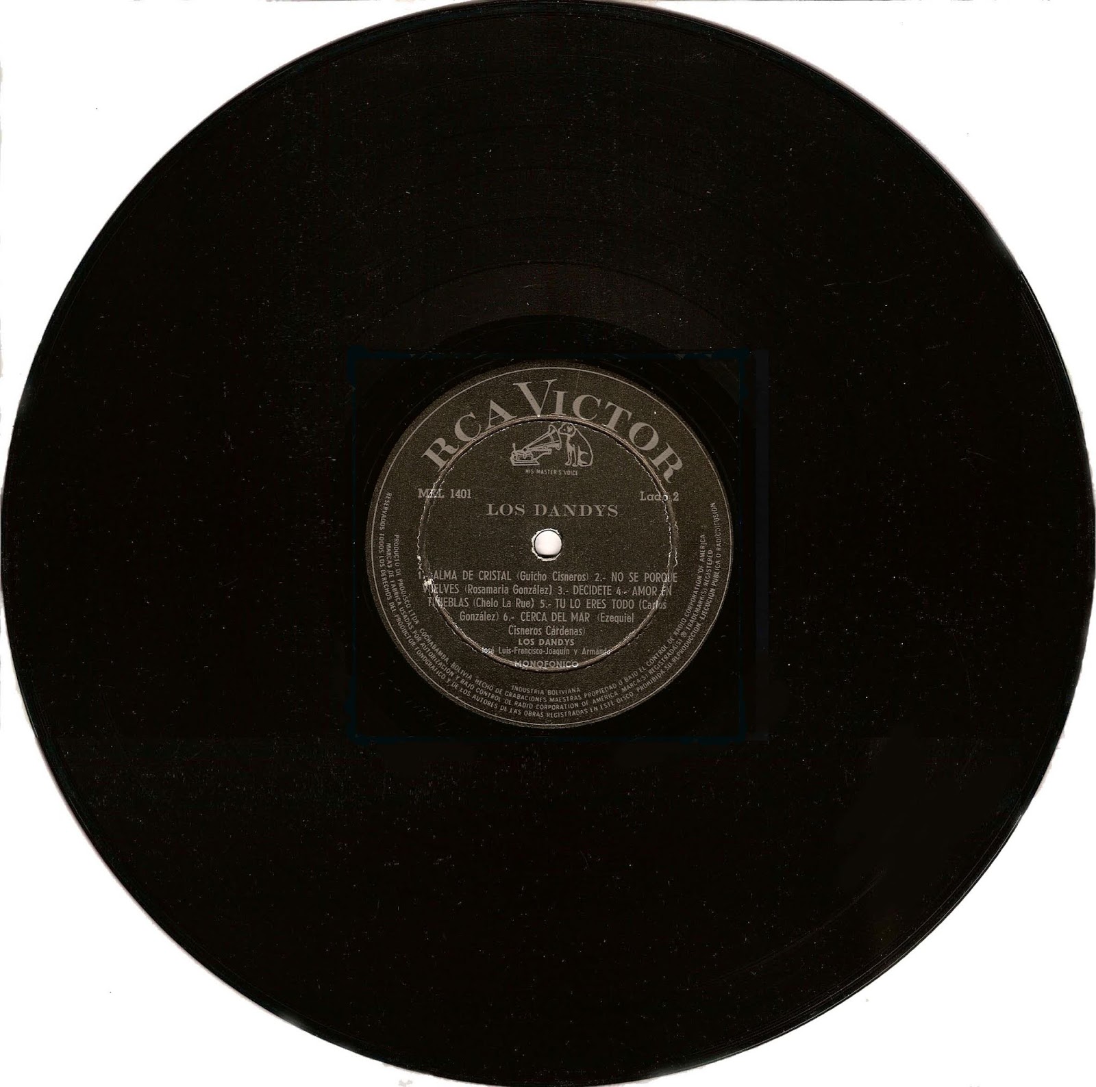 MUSICOTECA ALAY: LOS DANDYS - ...NUESTROS PRIMEROS ÉXITOS (1961) LP