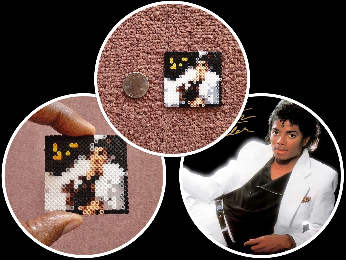 Long Black Fingers : Michael Jackson Mini Perler Beads