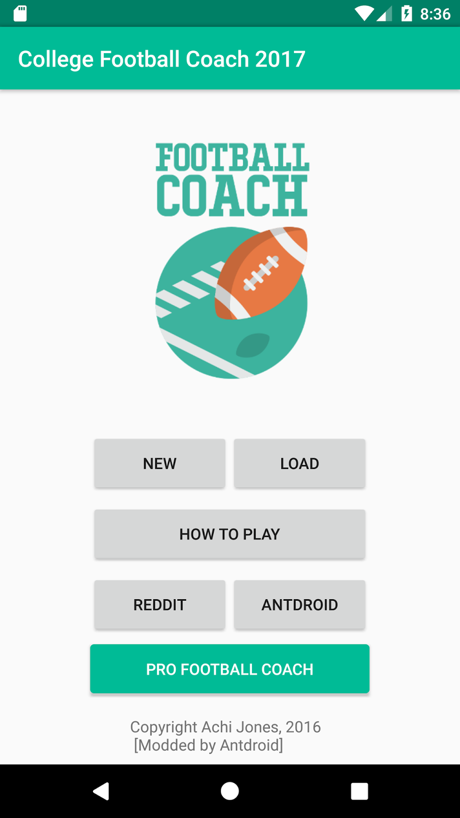 College Football Coach 2017: Available on GitHub