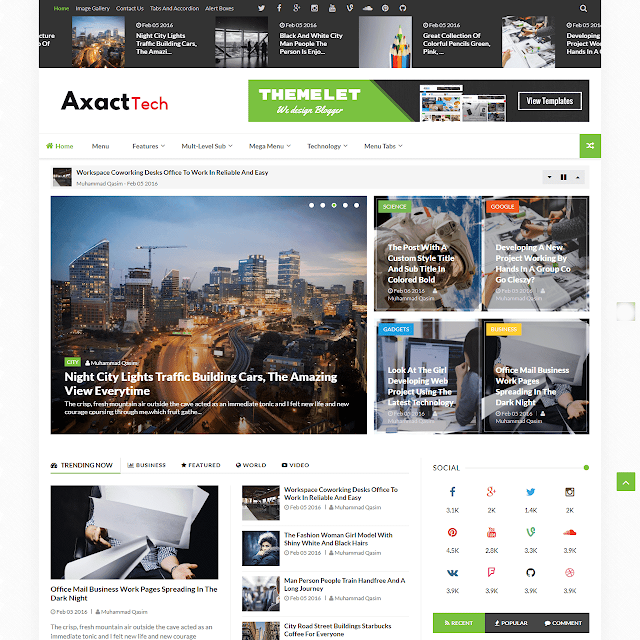 15+ Best Free Premium Blogger Templates (2022) - Blogwaping