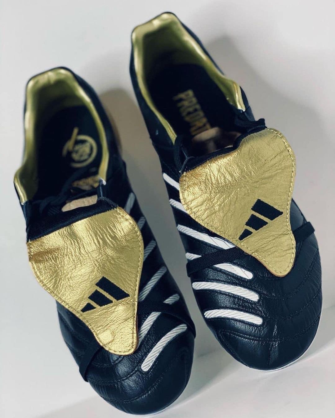 Schwarz/Weiß/Gold Adidas Predator Pulse 2021 'Legends' Remake ...