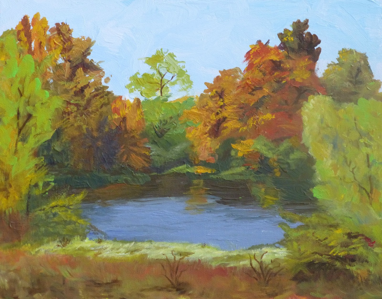 jeneen h. nance art: Autumn Pond