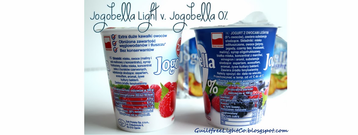 Jogobella II generacji czyli porównanie Jogobelli Light do Jogobelli 0%