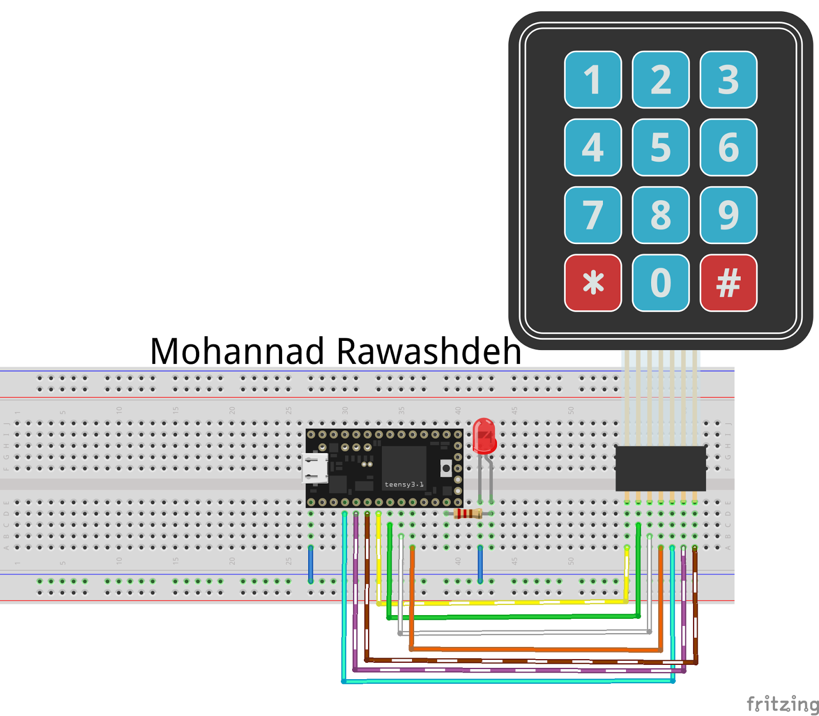 Teensy tutorial : Keypad 4x3 - M.B Raw