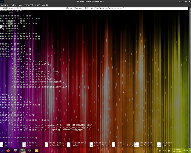 Picom compositor para X11 no Linux